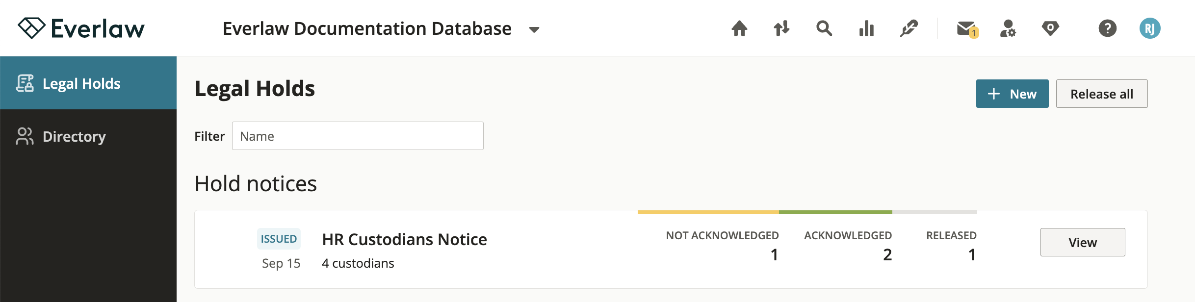 Legal Holds: Hold Notices – Knowledge Base
