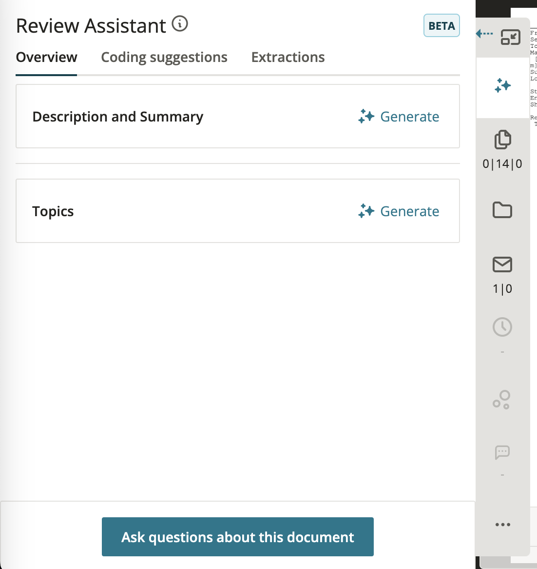 Document summaries, topic analysis, custom extractions, and Q&A – Knowledge Base