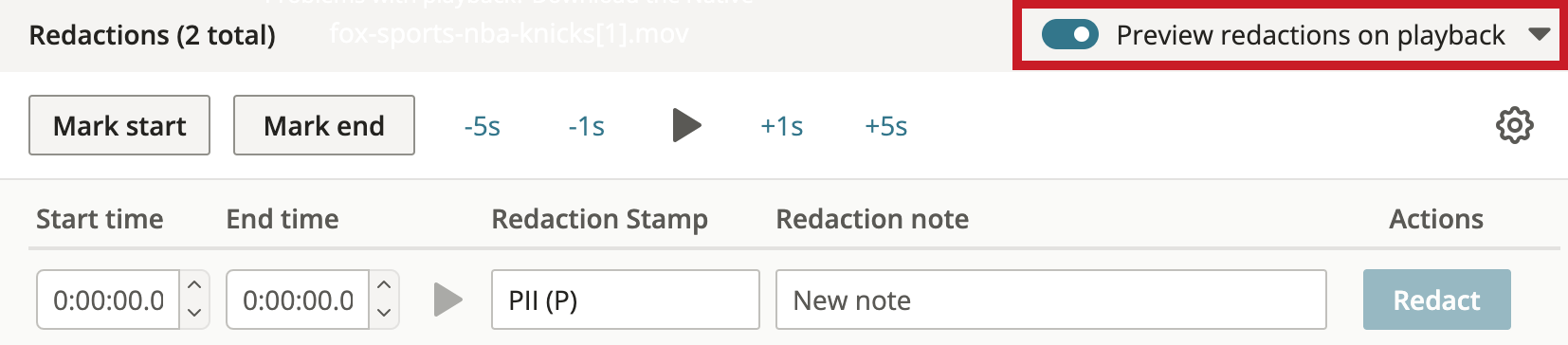 Redaction – Knowledge Base
