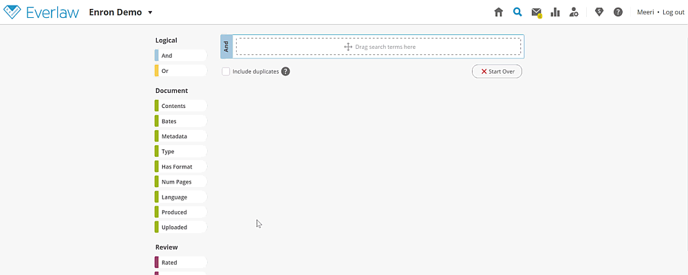 Locating Uploaded Documents on Everlaw – Knowledge Base