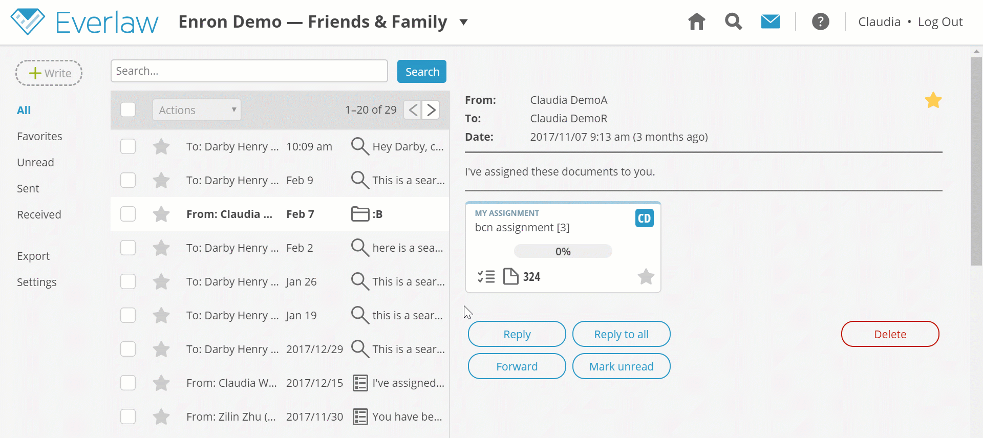 Receiving an assignment – Knowledge Base