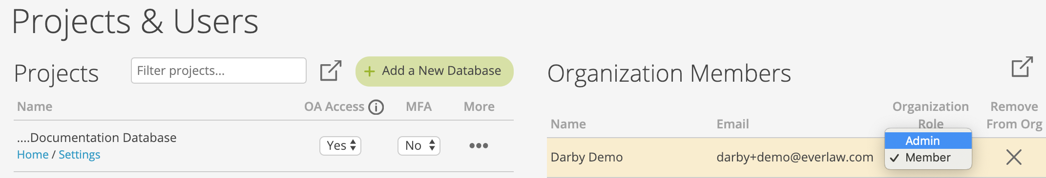 Organization Admin: Organization and Project Administration – Knowledge ...