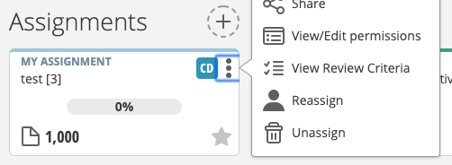 Receiving an assignment – Knowledge Base
