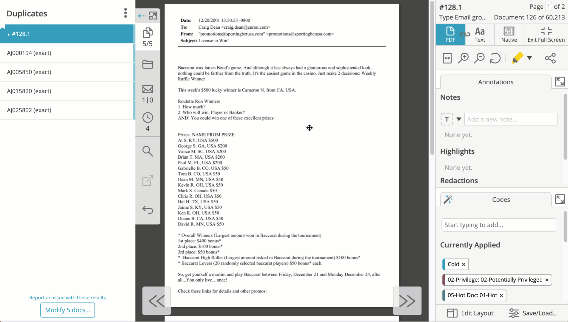 Context Panel: View and Batch Code Related Documents in Review Window – Knowledge Base