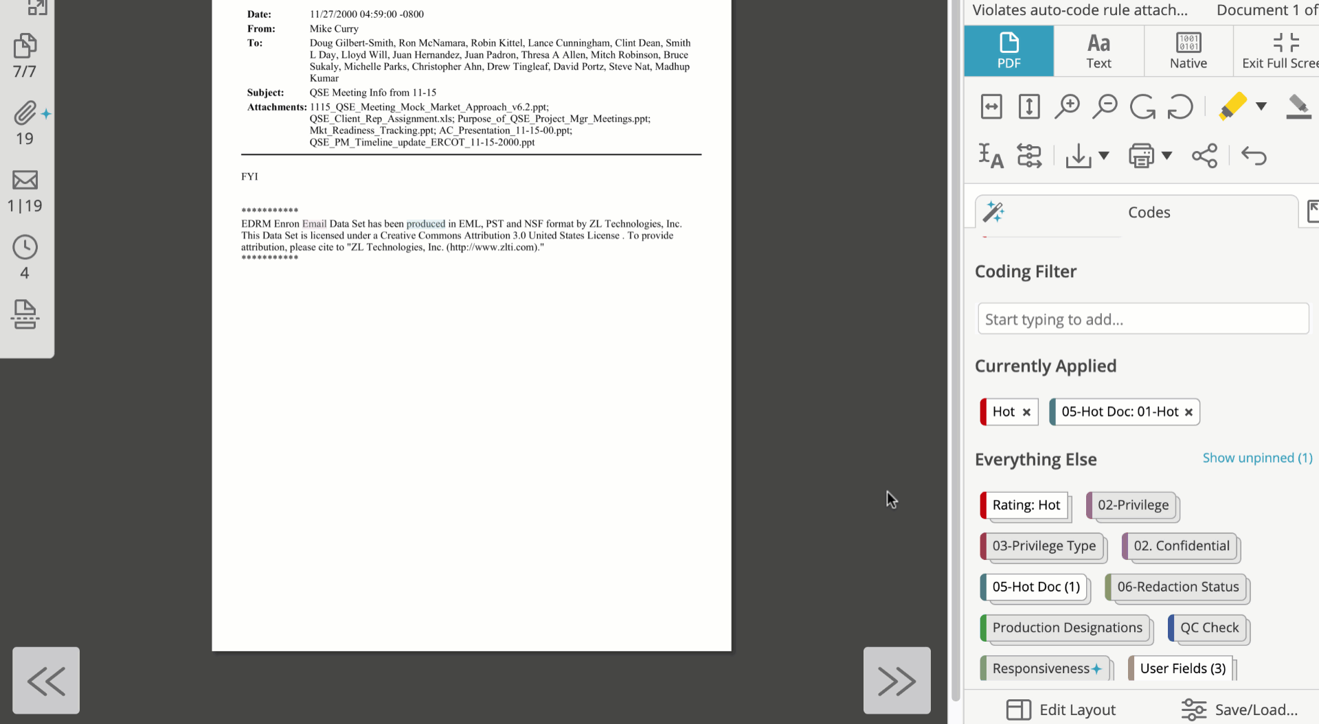 Context Panel: View and Batch Code Related Documents in Review Window ...