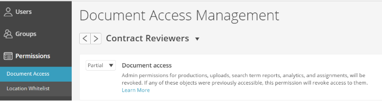 Document Access Management – Knowledge Base