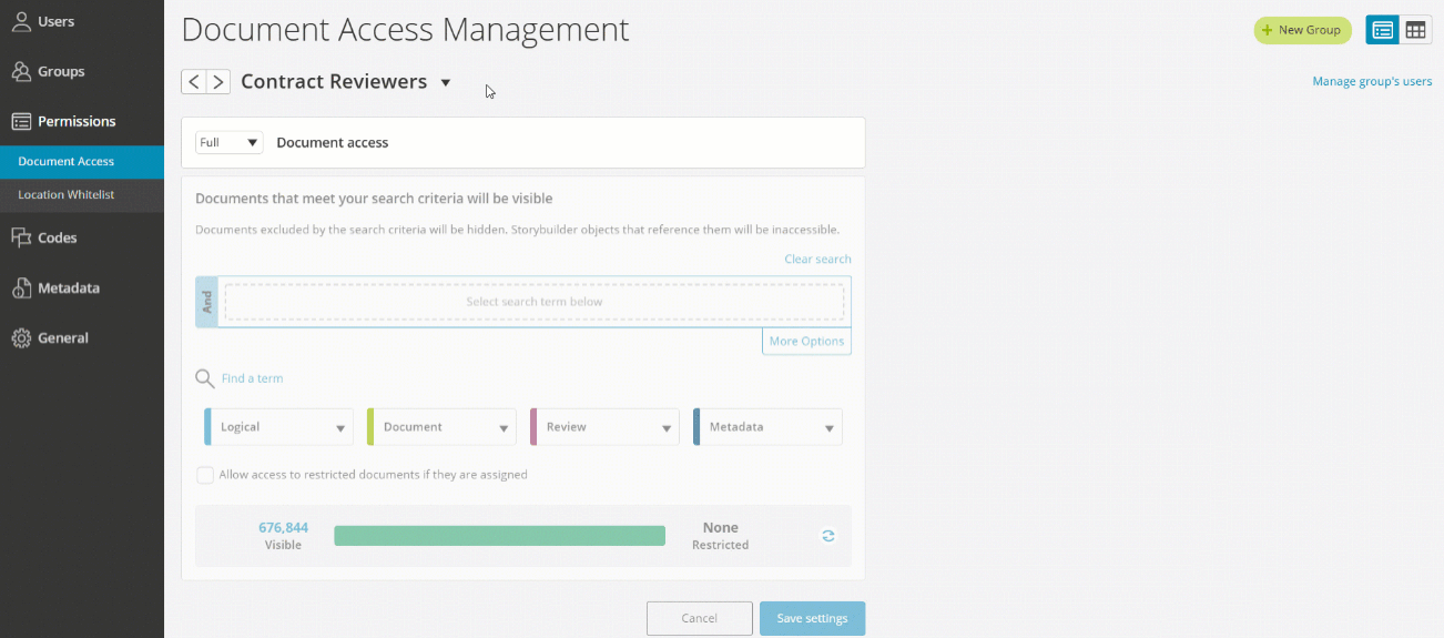 Document Access Management – Knowledge Base
