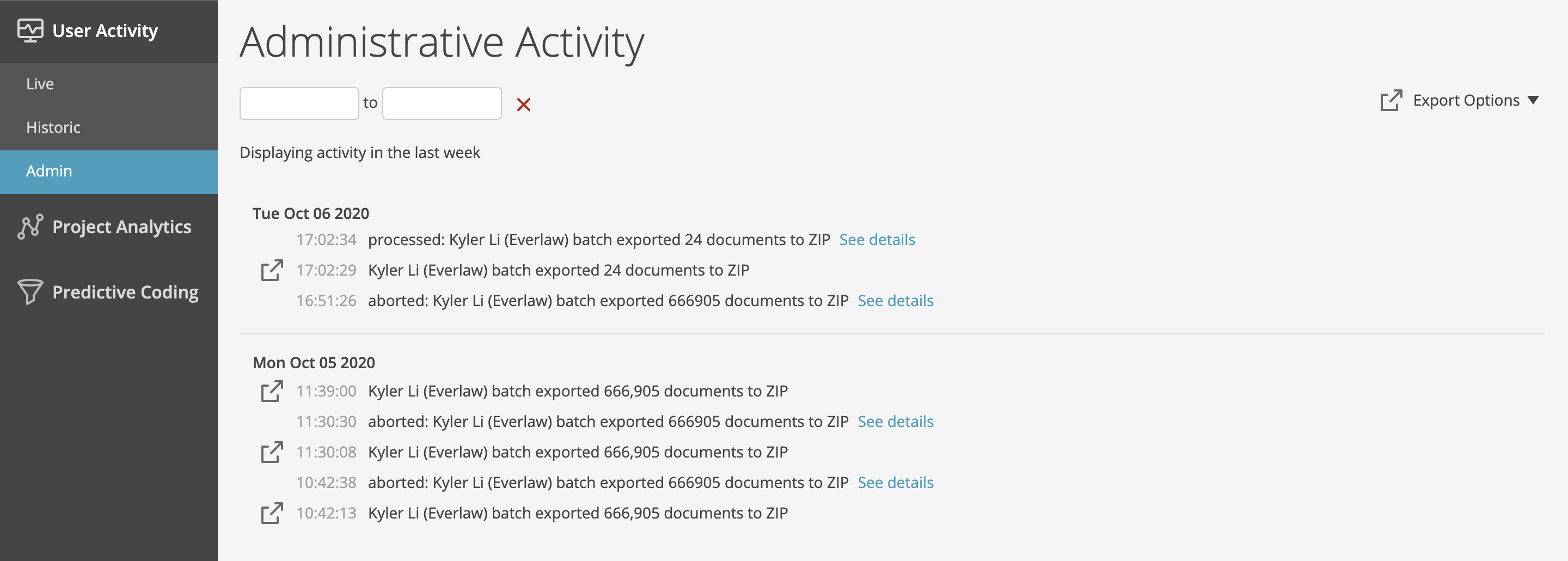 User Activity – Knowledge Base