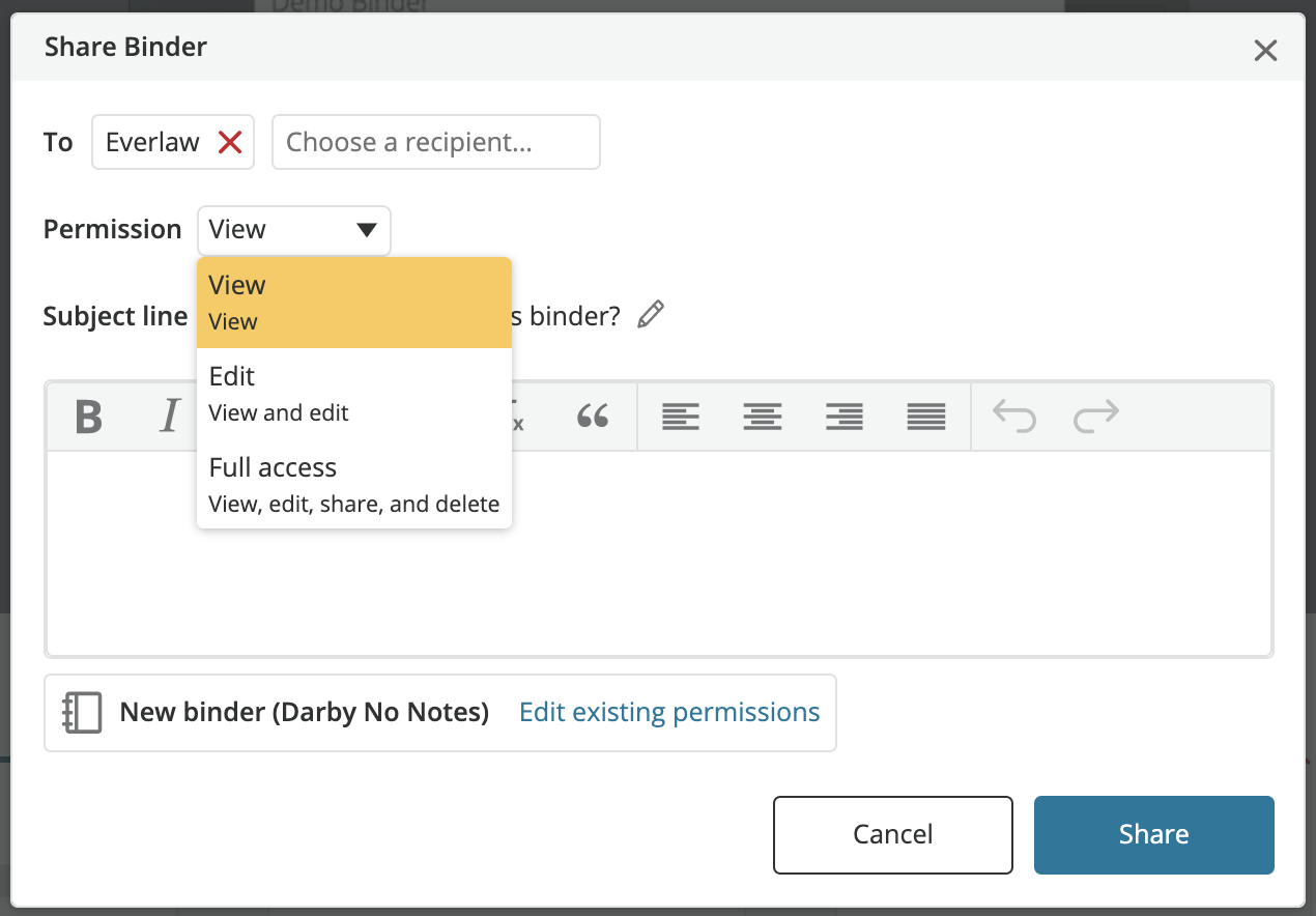 Binders – Knowledge Base