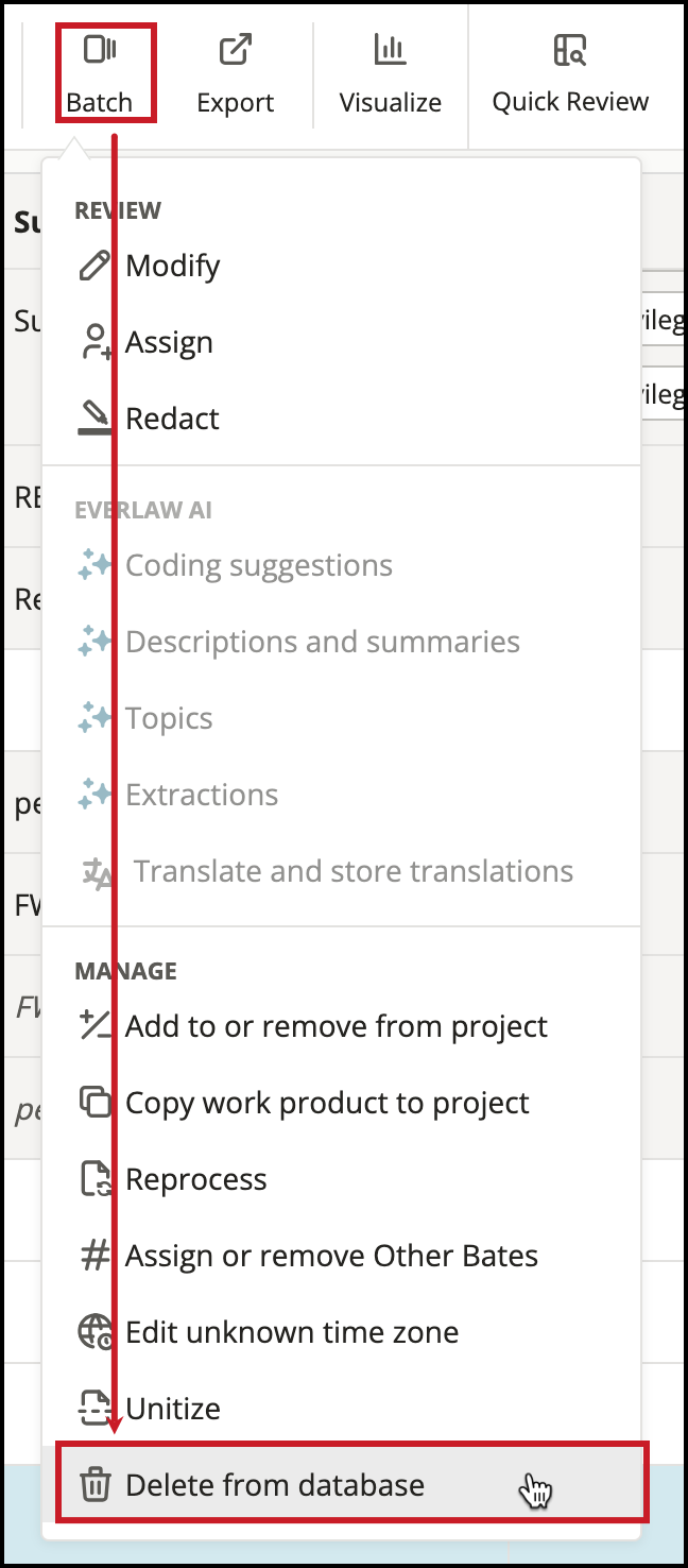 Deleting Documents – Knowledge Base