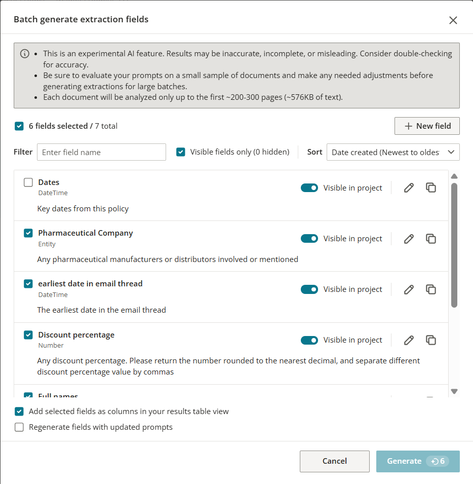 Create and Use Custom Extractions – Knowledge Base