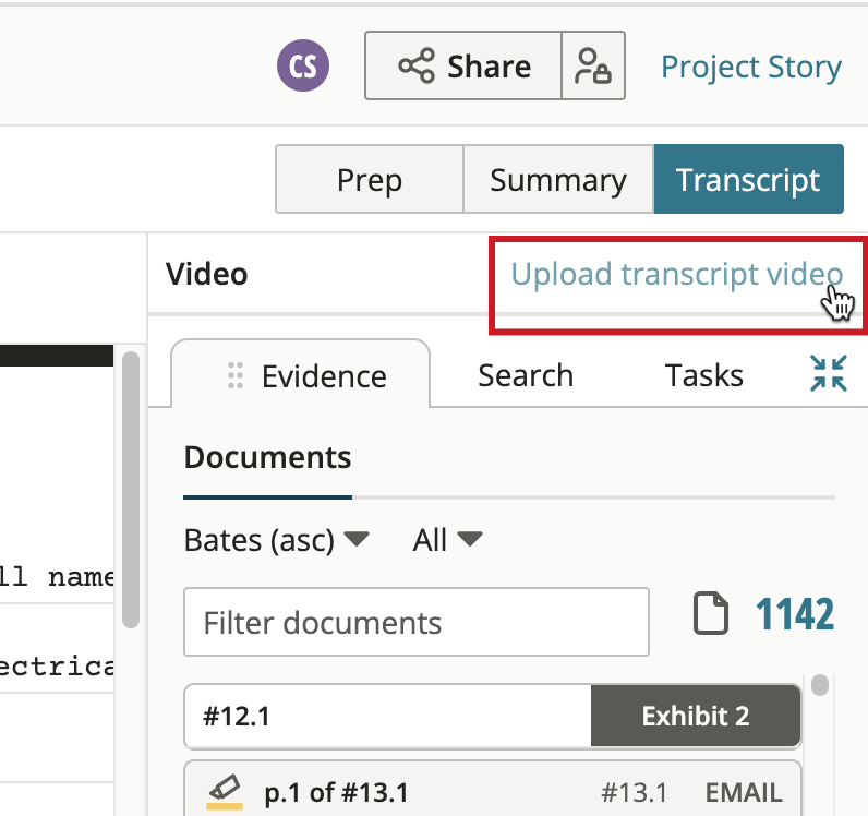 Upload and Administer Deposition Transcripts – Knowledge Base