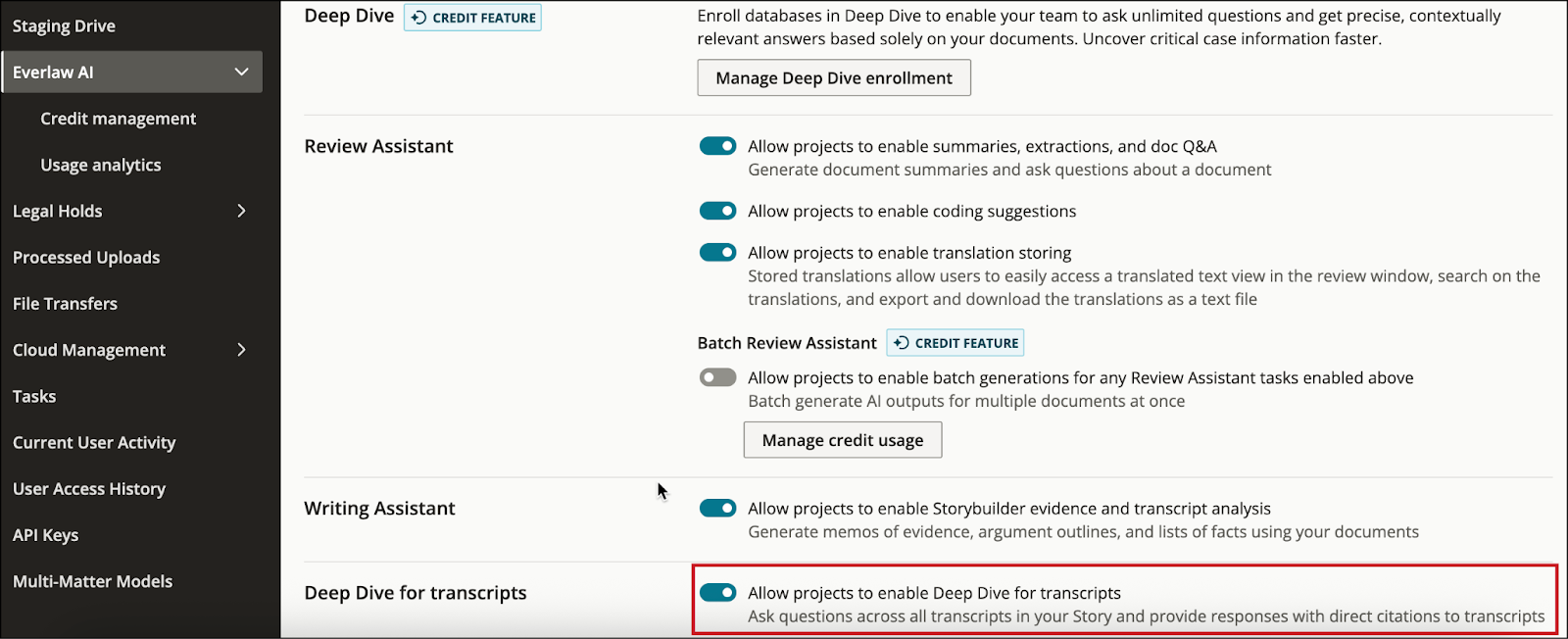 Deep Dive For Transcripts Knowledge Base