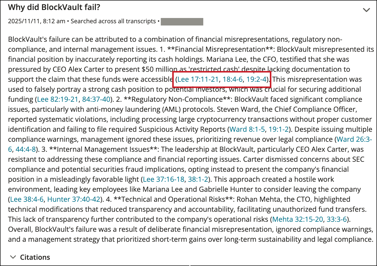 Deep Dive for Transcripts – Knowledge Base