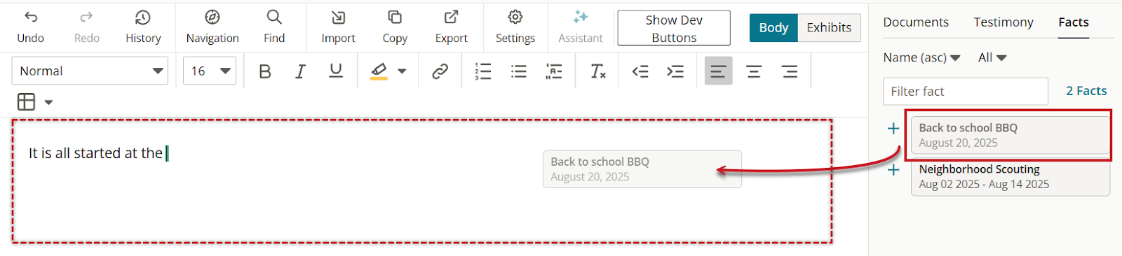 Deposition Preparation – Knowledge Base