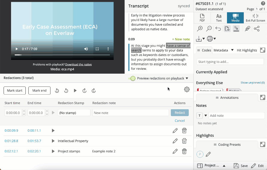 Redaction – Knowledge Base