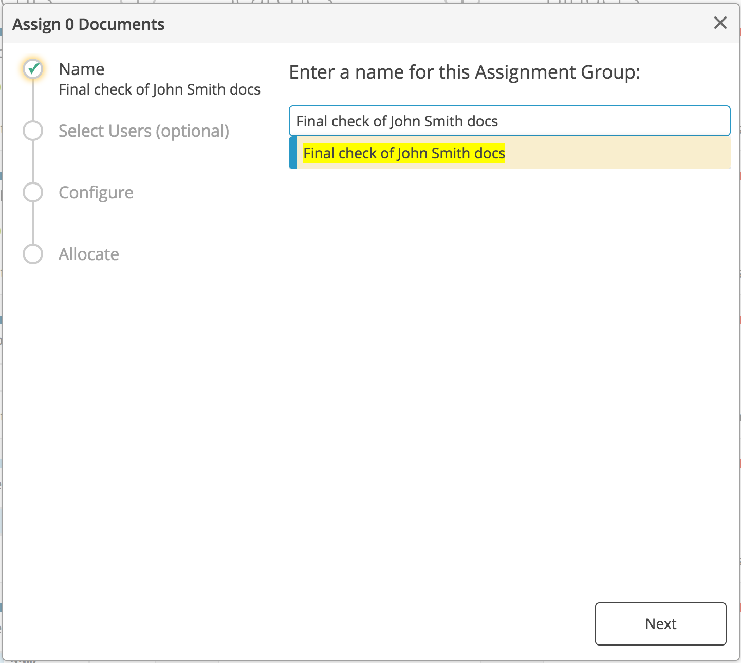 Sample Assignment Workflow - Responsiveness and Privilege Review – Knowledge Base
