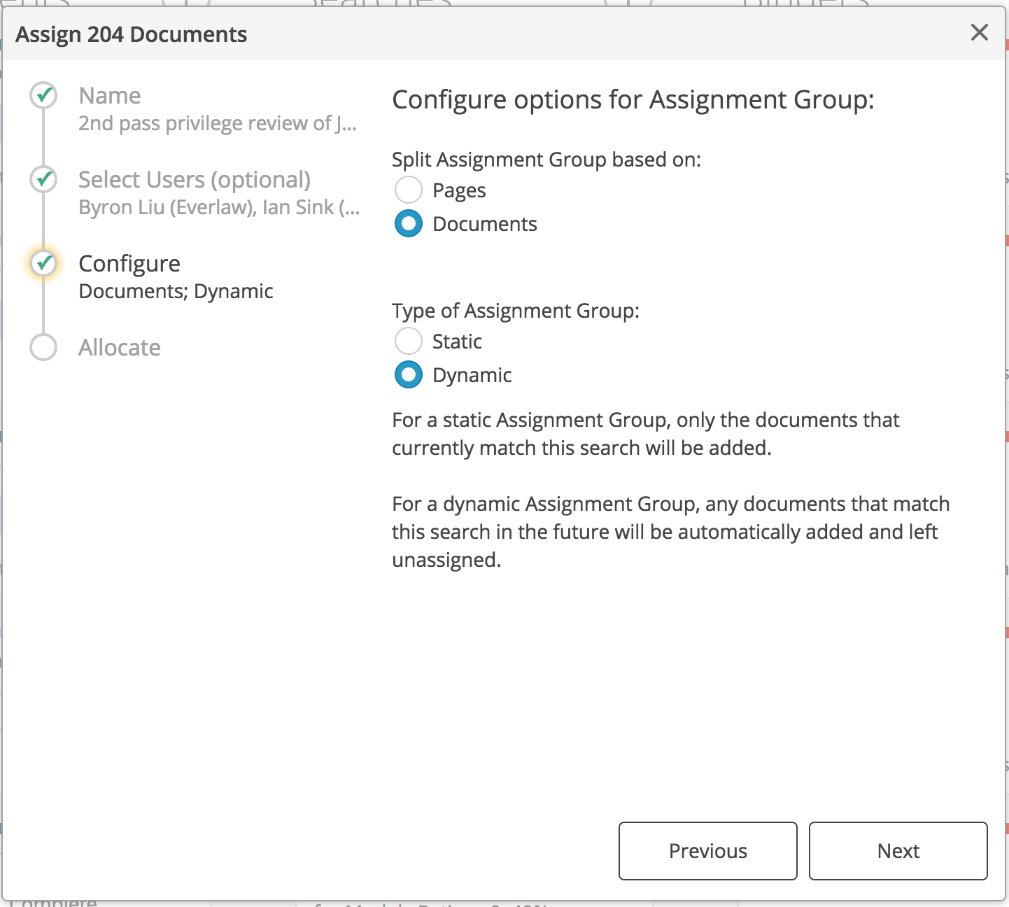Sample Assignment Workflow - Responsiveness and Privilege Review ...